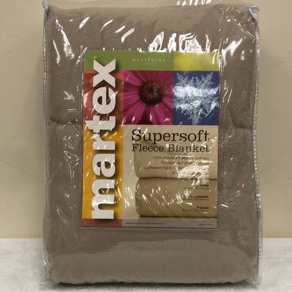 Martex | Bedding | Martex Supersoft King Fleece Blanket Color Linen | Poshmark